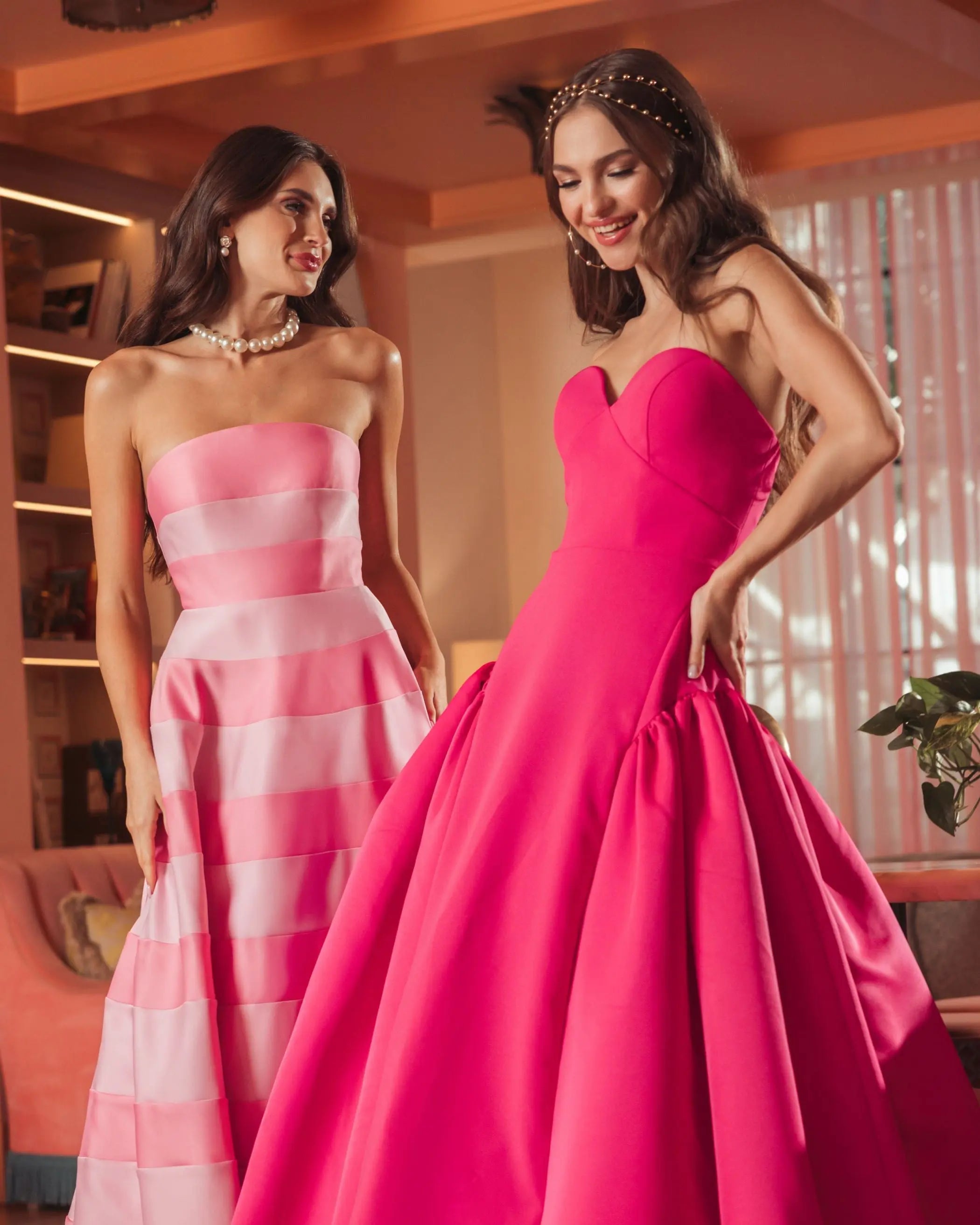 MAC DUGGAL Ieena for Mac Duggal Strapless Sweetheart Ball Gown with Gathered Satin Skirt